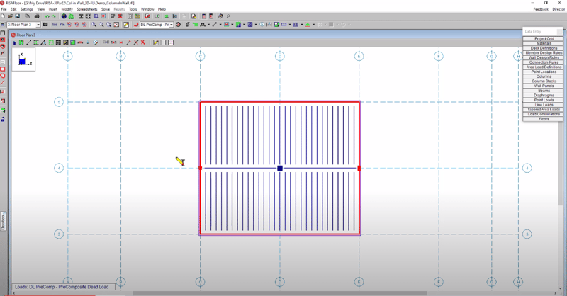 RISA | Columns within Walls in RISAFloor v18.0 and RISA-3D v22.0